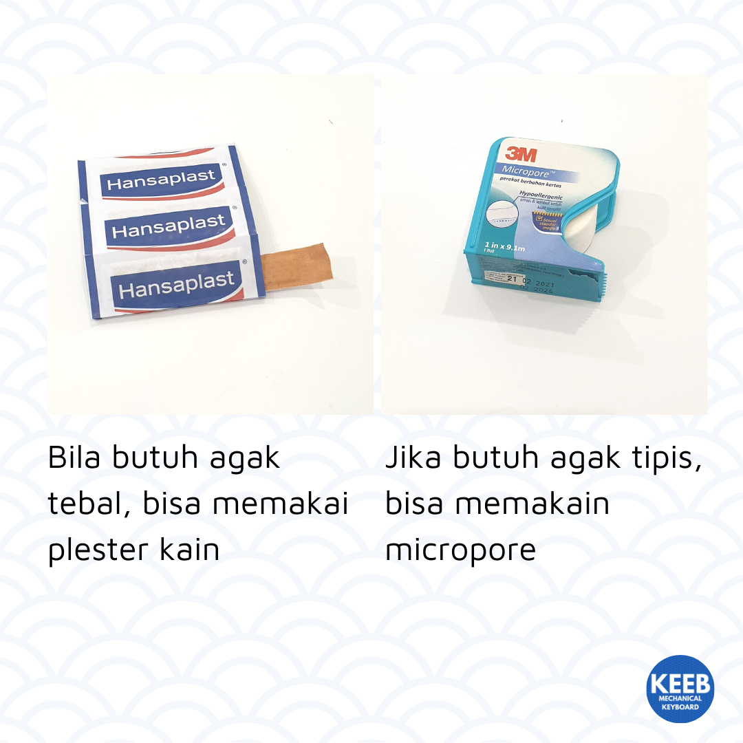 CARA PASANG BAND-AID MOD DI STABILISER – KEEB Mechanical Keyboard