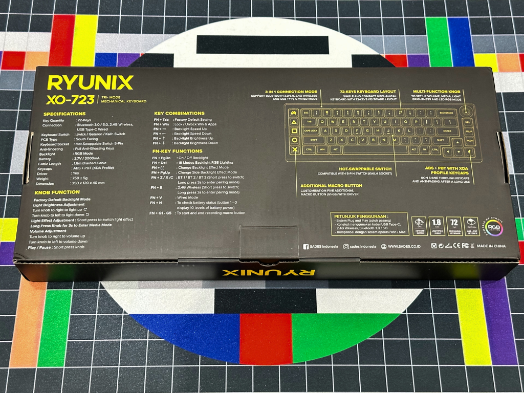 SADES RYUNIX XO-723 REVIEW dan PANDUAN – KEEB Mechanical Keyboard
